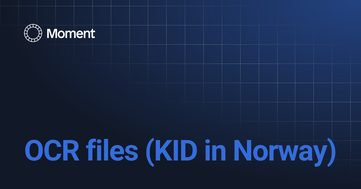 OCR files (KID in Norway) | Knowledge base