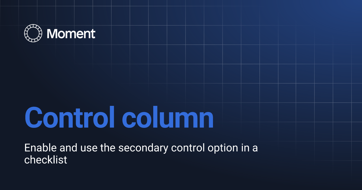 Control column | Knowledge base