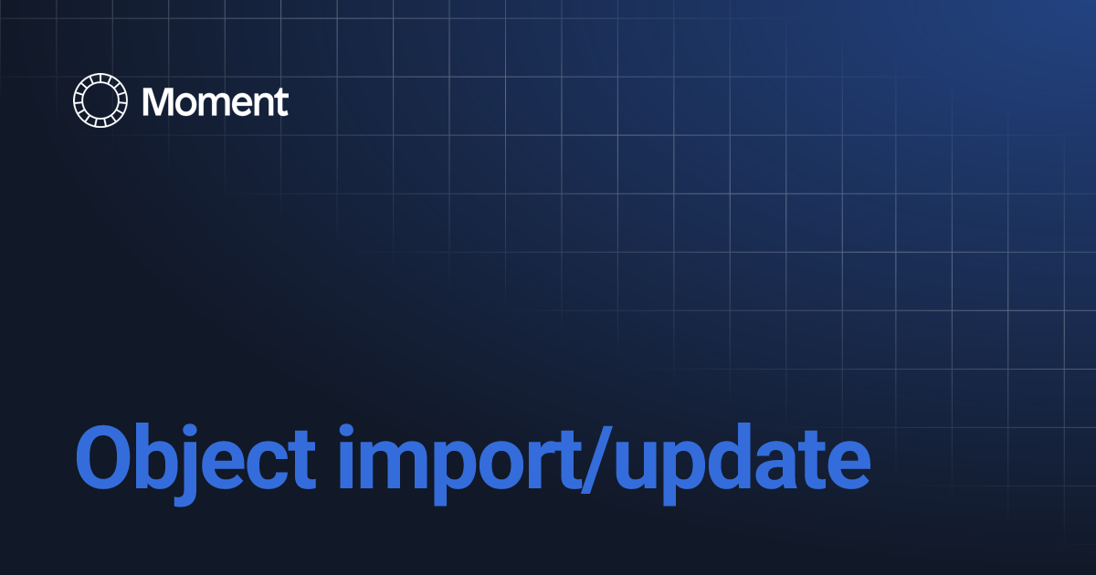 Object import/update | Knowledge base