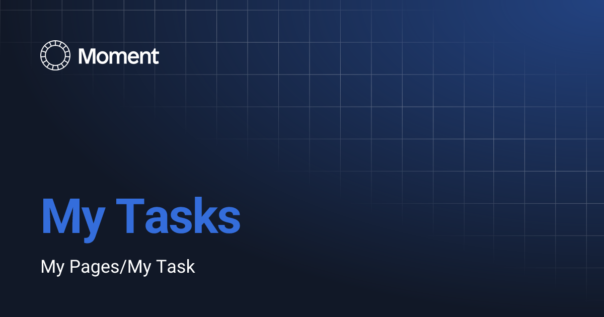 My Tasks | Knowledge base