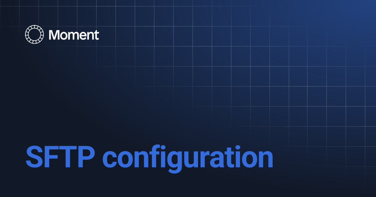 SFTP configuration | Knowledge base